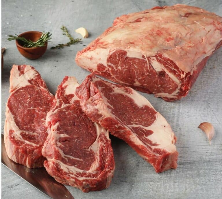 Black Angus PRIME RIB (AKA: Ribeye Roast,) Boneless: Shy of 2 lbs ...